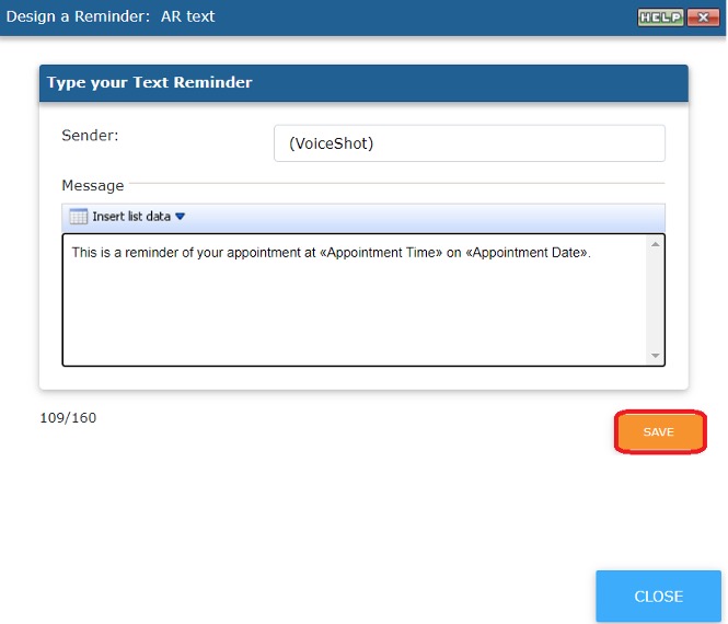 Create a New Text Reminder – VoiceShot