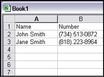 Creating Call Lists in Excel – VoiceShot